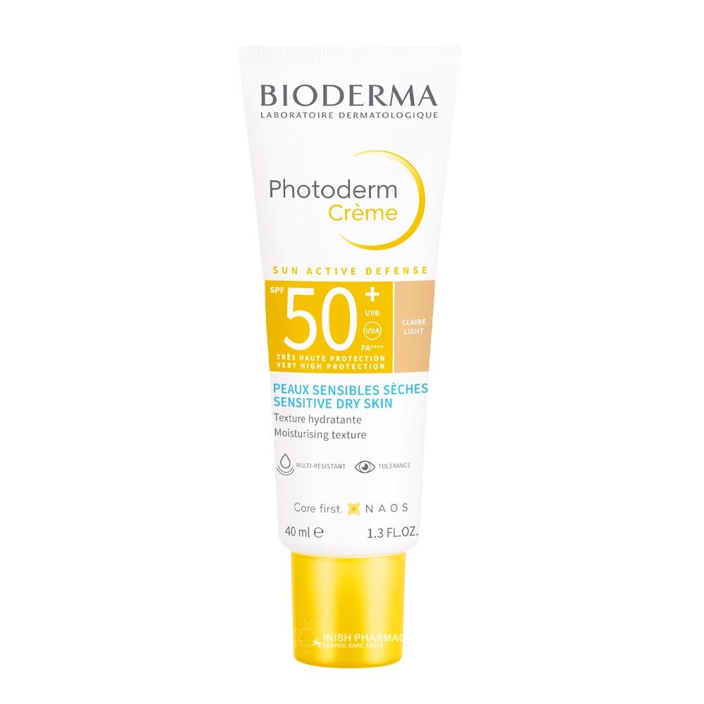 Bioderma Photoderm SPF 50+ Tinted Cream Light 40ml | Inish Pharmacy ...