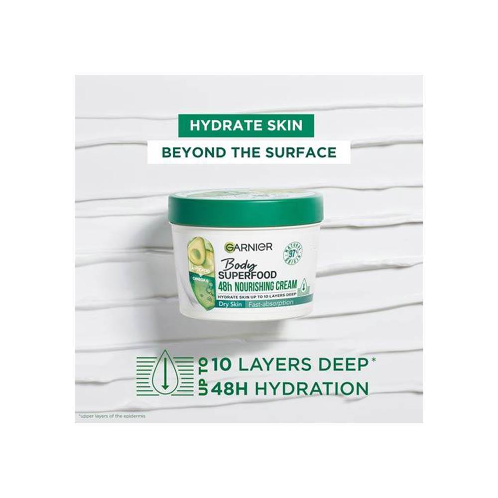 Garnier Body Superfood Nourishing Body Cream Avocado & Omega 6 380ml ...