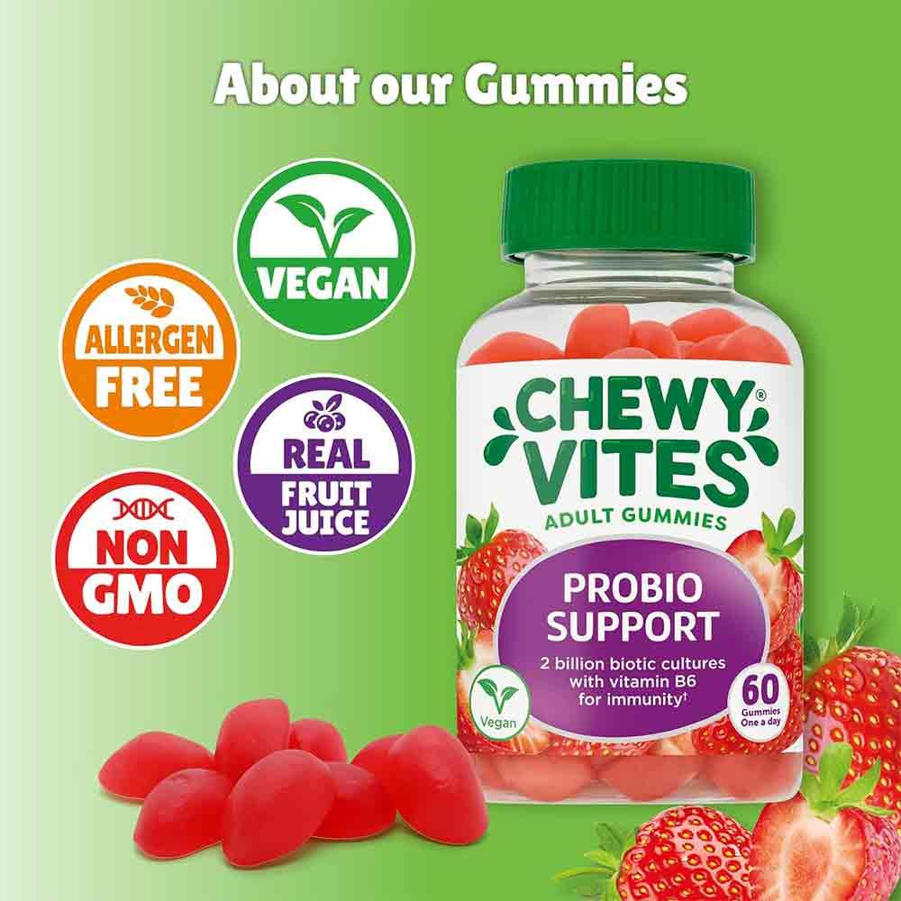 Chewy Vites Adult Gummies Probio-Support 60 Gummies | Inish Pharmacy ...