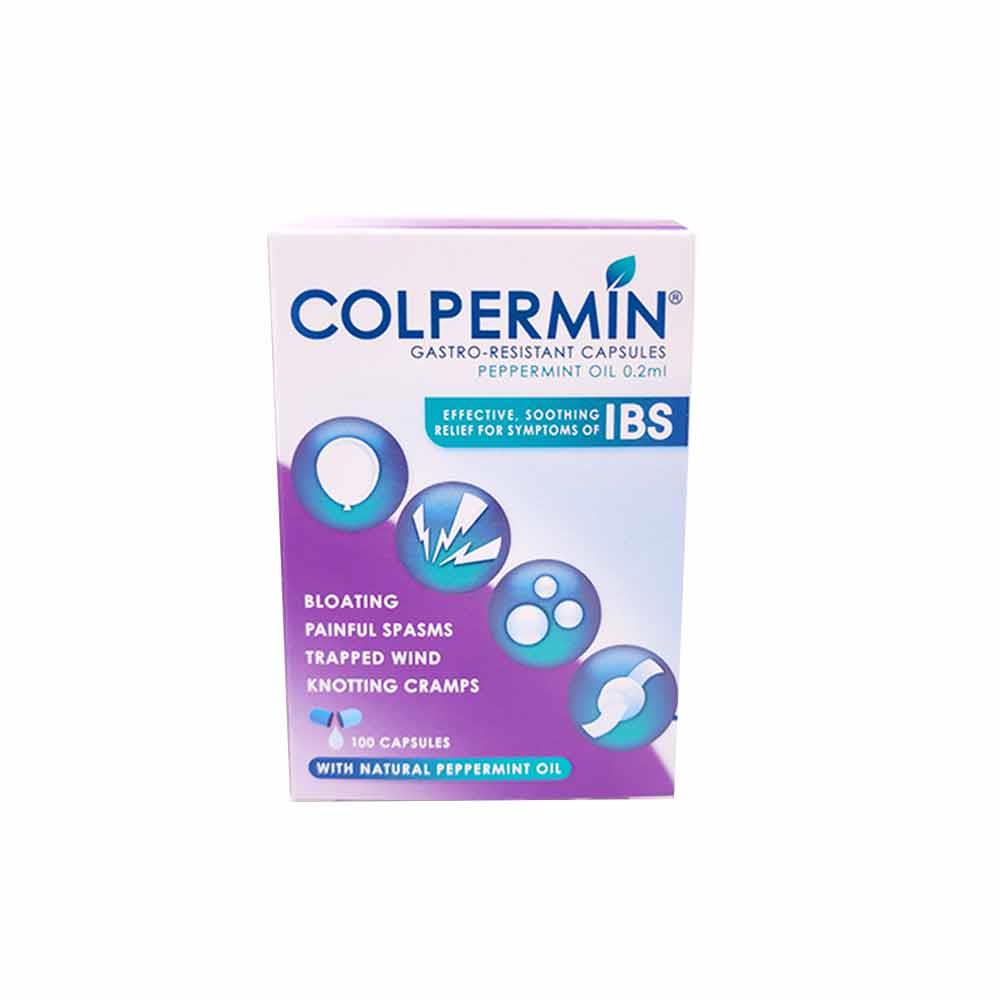 Colpermin Peppermint Oil Capsules 100 Pack | Inish Pharmacy | Ireland