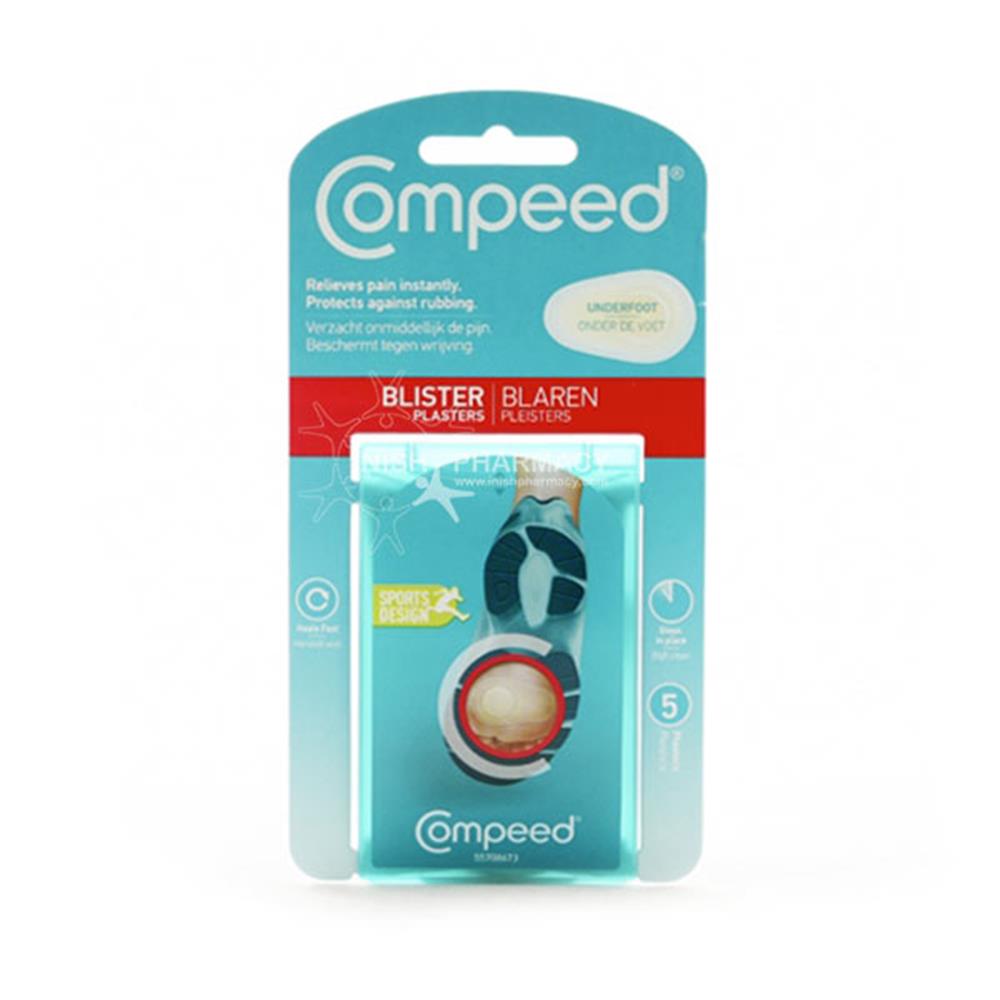 Compeed Sports Underfoot Blister Plasters 5 Pack | Inish Pharmacy | Ireland