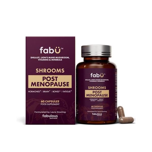 FabU Shrooms Post Menopause 60 Capsules | Inish Pharmacy | Ireland