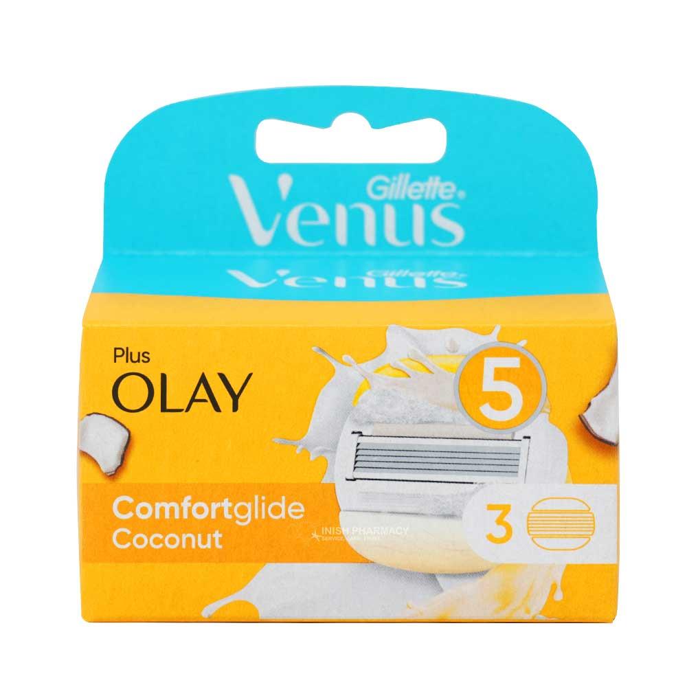 Gillette Venus & Olay Comfortglide Coconut Blades 3 Pack | Inish ...