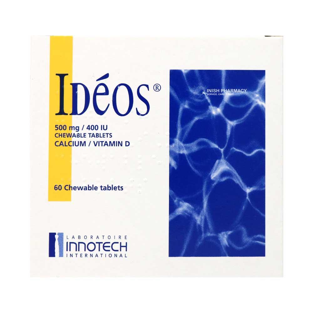 Ideos Calcium and Vitamin D Chewable Tablets 60 Pack | Inish Pharmacy ...