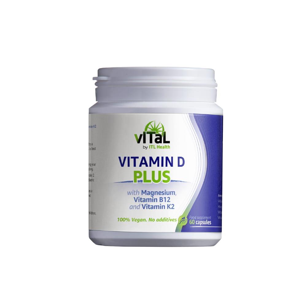 vITaL Vitamin D Plus Magnesium B12 K2 60 Pack | Inish Pharmacy | Ireland