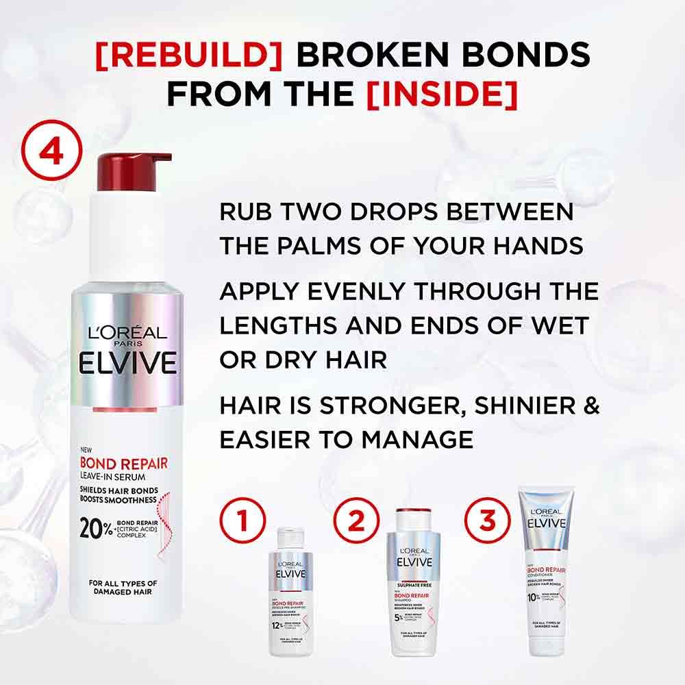 L'Oreal Elvive Bond Repair Leave-In Serum 150ml | Inish Pharmacy | Ireland