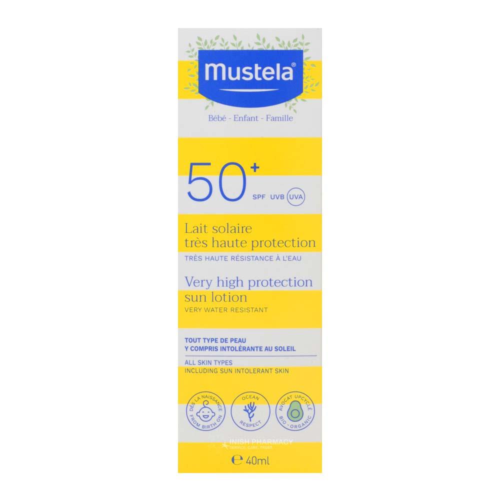 Mustela Very High Protection Sun Lotion SPF50+ 40ml | Inish Pharmacy ...