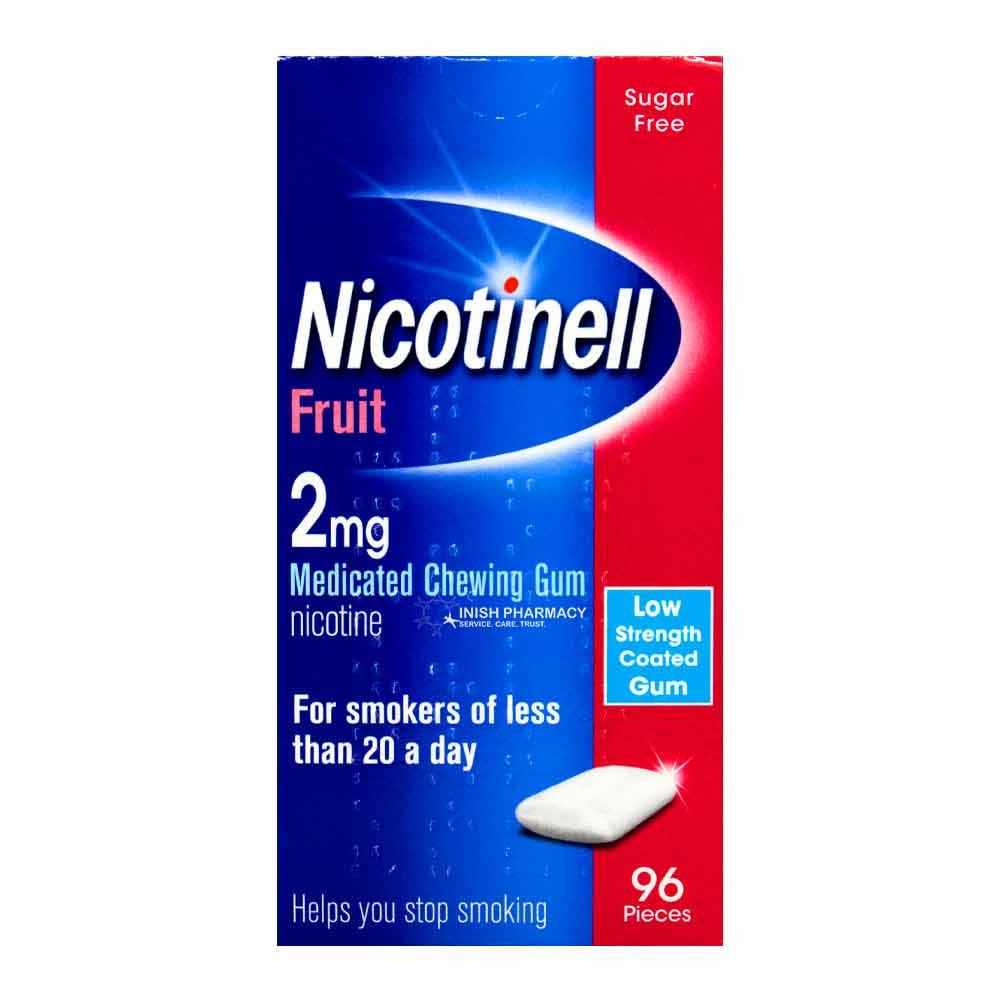 Nicotinell 2mg Fruit Gum 96 Pack | Inish Pharmacy | Ireland