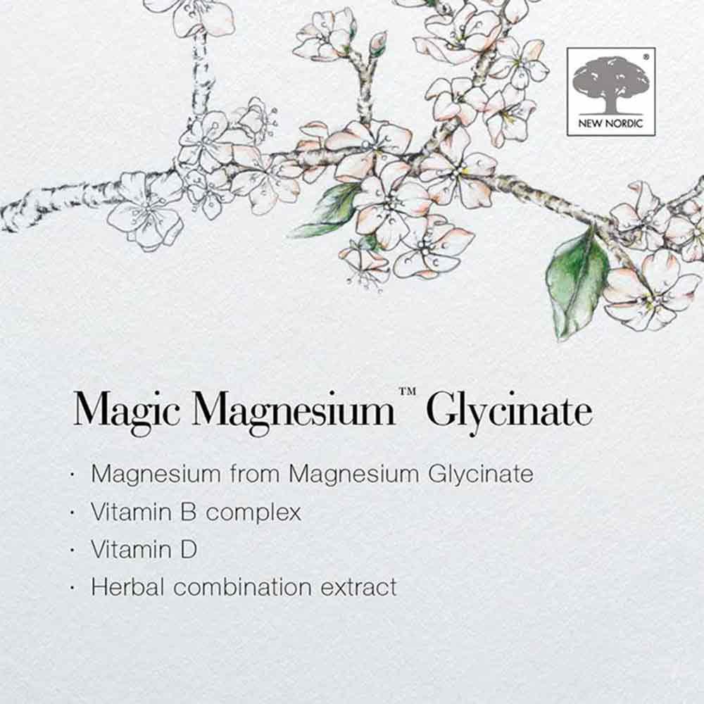New Nordic Magic Magnesium Glycinate 600mg 60 Tablets | Inish Pharmacy | Ireland