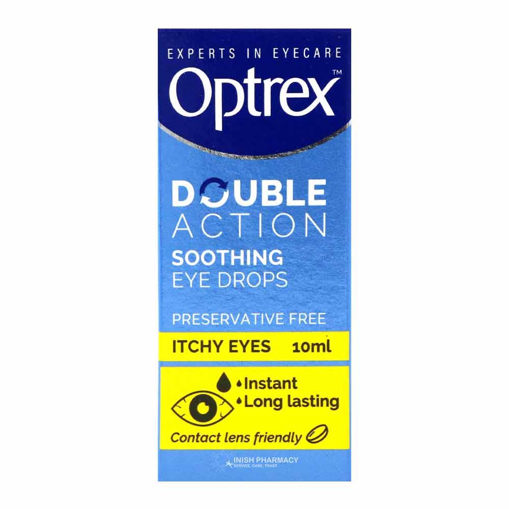Optrex Double Action Drops for Itchy & Watery Eyes 10ml | Inish ...