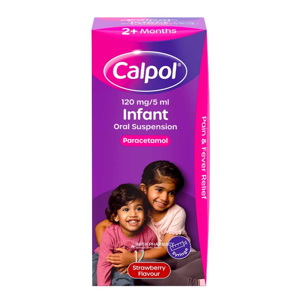 Calpol Infant 2m+ Strawberry | Inish Pharmacy | Ireland