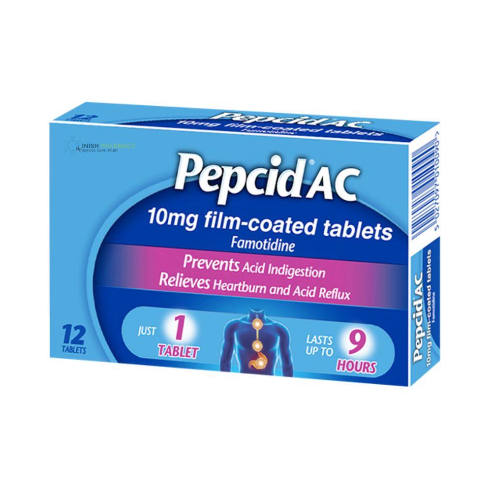 Pepcid AC Acid Control Famotidine Tablets 12 Pack | Inish Pharmacy ...