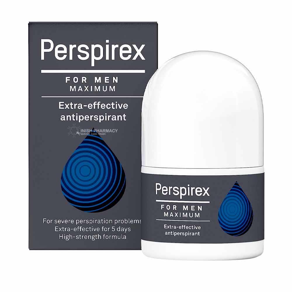 Perspirex For Men Maximum Antiperspirant Roll-On 20ml | Inish Pharmacy ...