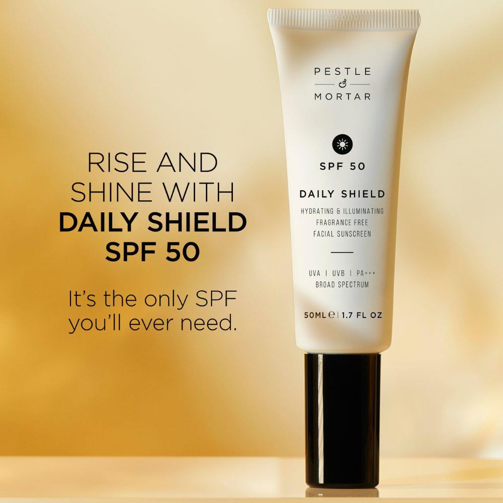 Pestle & Mortar Daily Shield SPF50 50ml | Inish Pharmacy | Ireland
