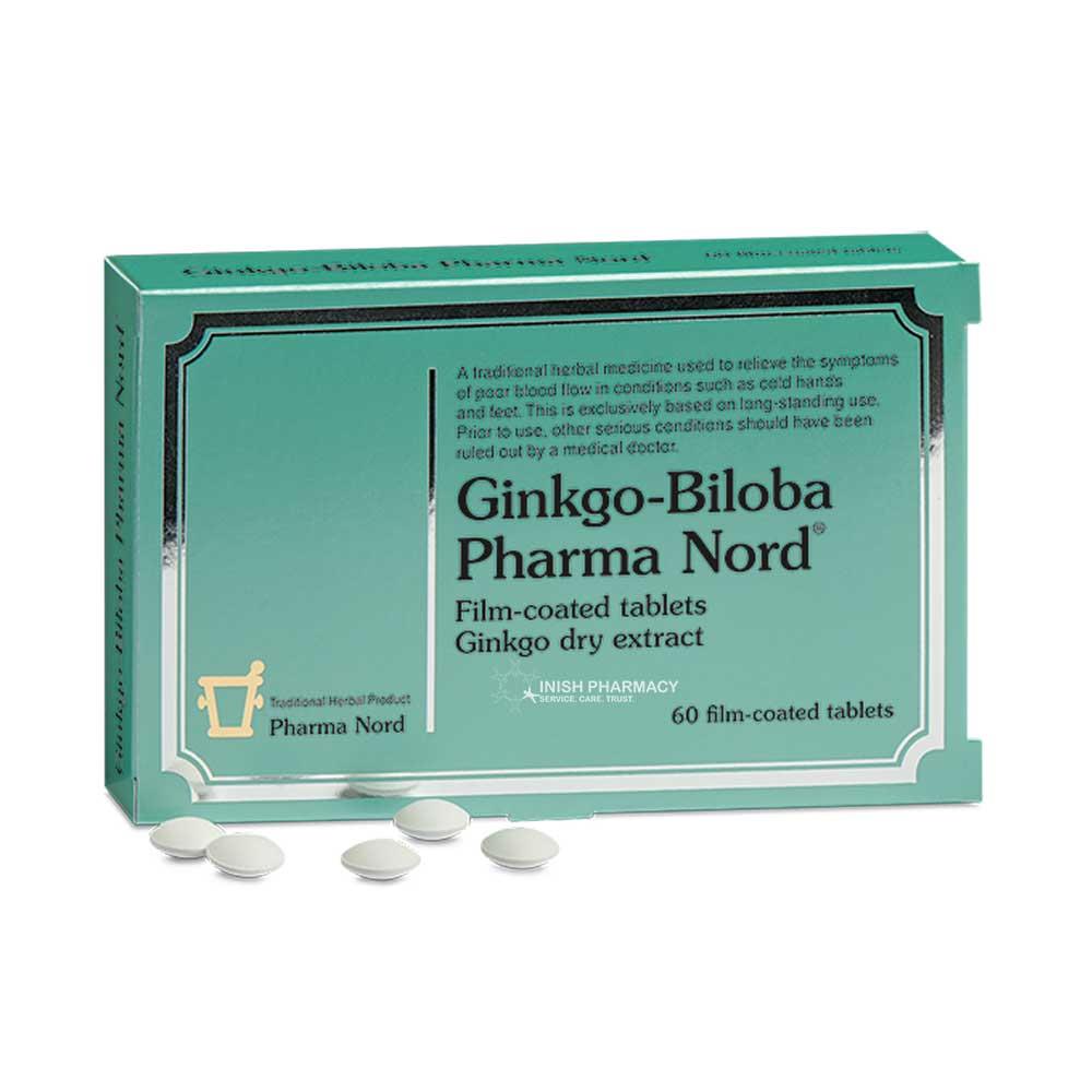 Pharma Nord Ginkgo Biloba 60 tablets | Inish Pharmacy | Ireland