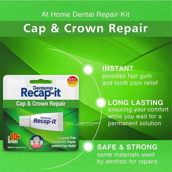 Dentemp Recapit No Mix Cement 1g | Inish Pharmacy | Ireland