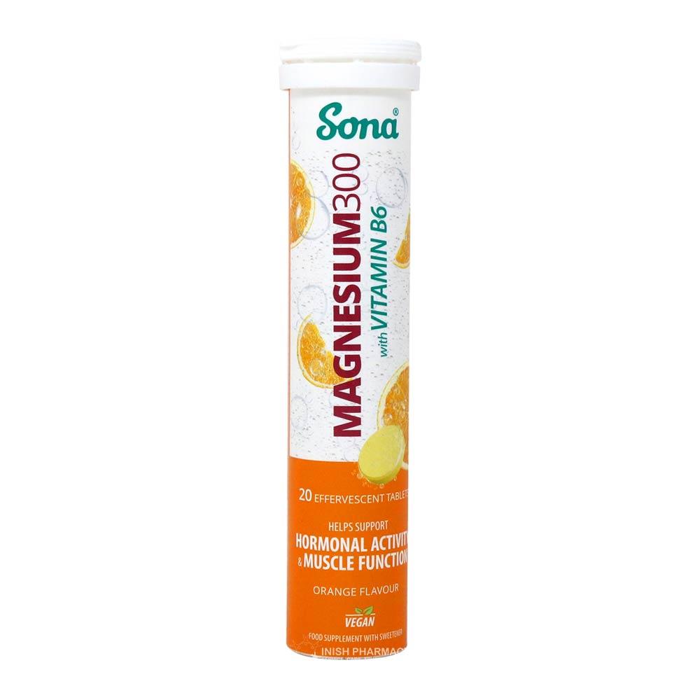 Sona Effervescent Magnesium 300mg 20 Tablets | Inish Pharmacy | Ireland