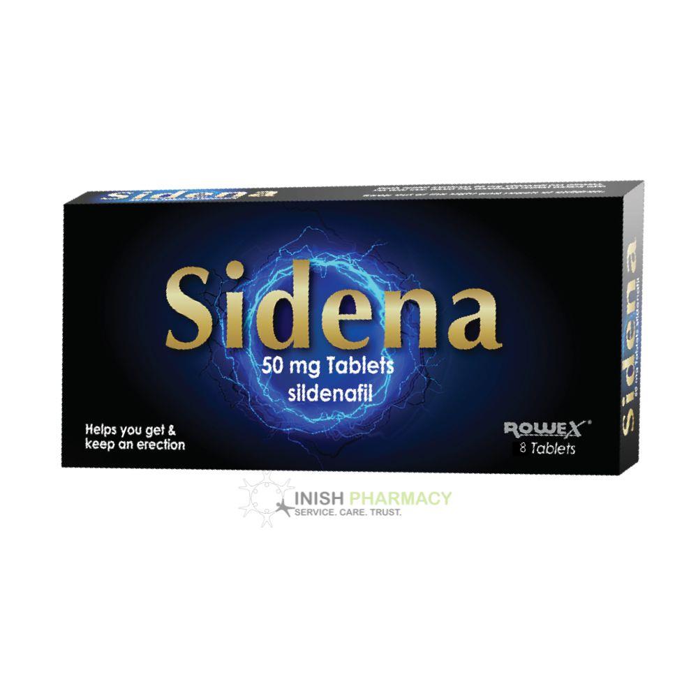 Sidena 50mg Sildenafil Tablets 8 Pack | Inish Pharmacy | Ireland
