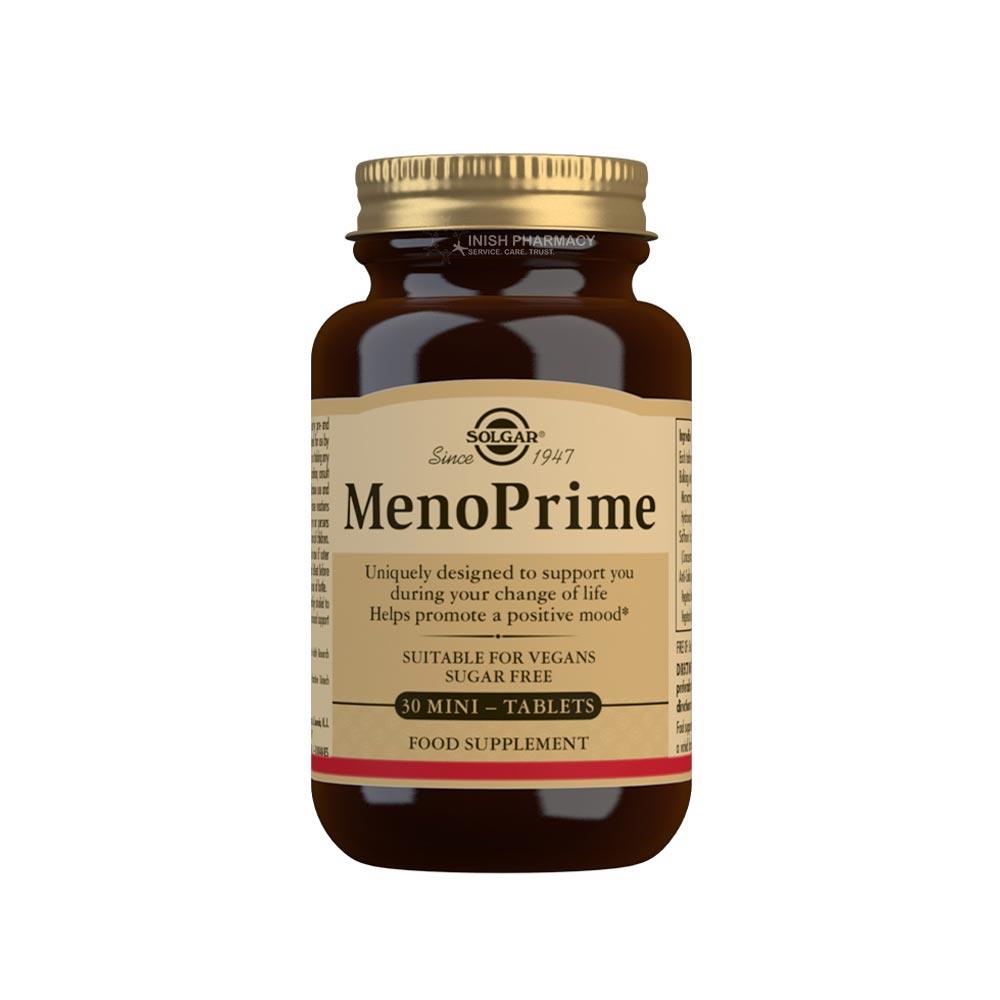 Solgar MenoPrime 30 Tablets | Inish Pharmacy | Ireland
