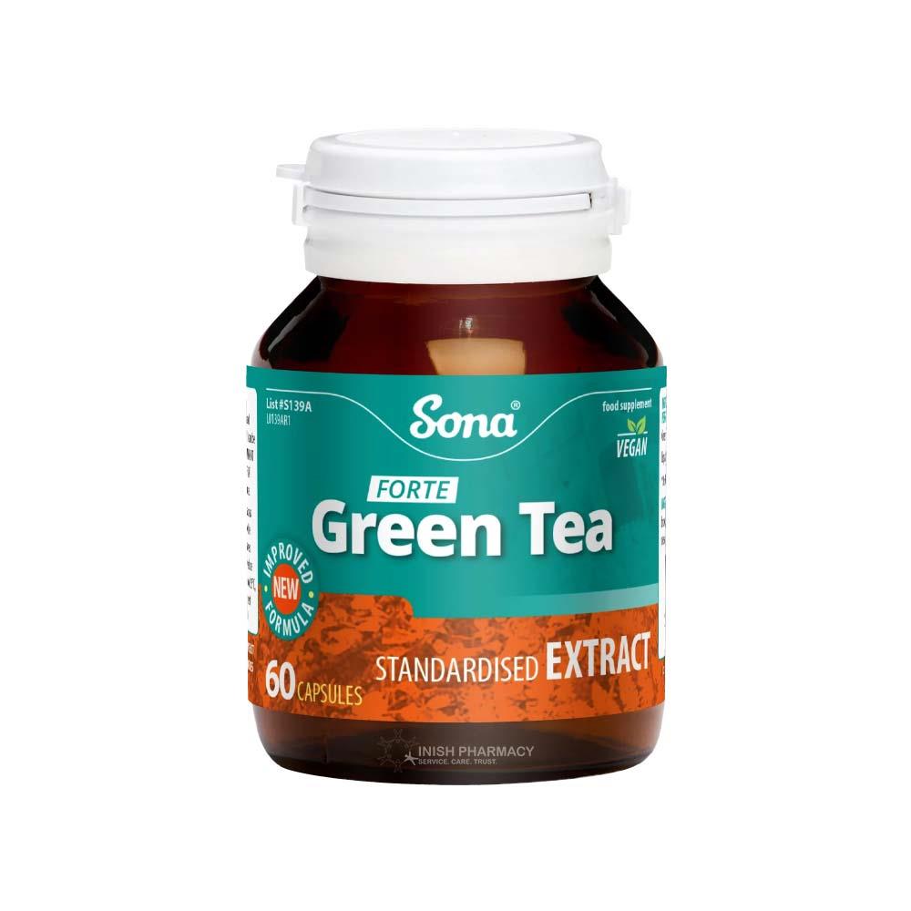 Sona Green Tea Forte 60 Capsules | Inish Pharmacy | Ireland