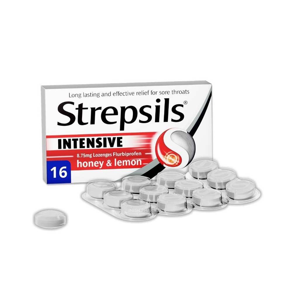 Strepsils Intensive Honey & Lemon Lozenges 16 Pack | Inish Pharmacy ...