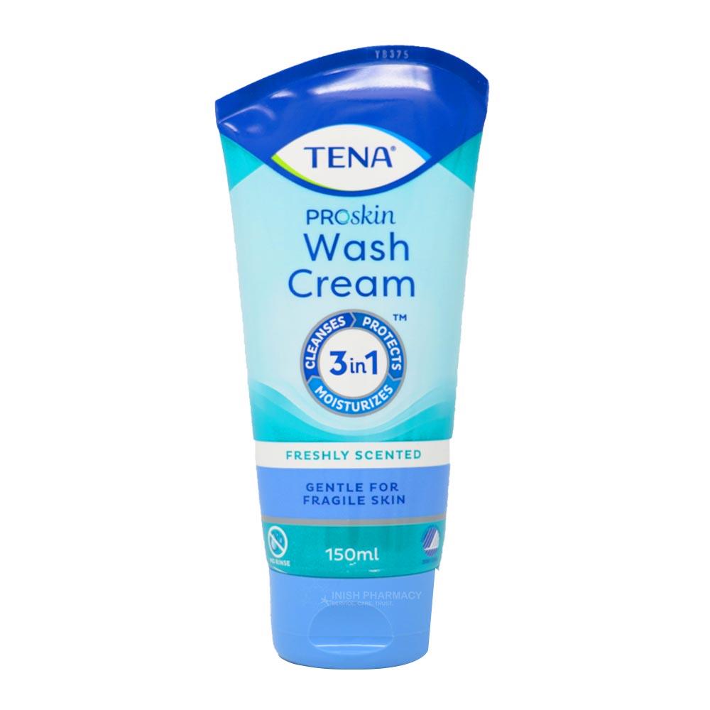 Tena Wash Cream 3-in-1 No Rinse 150ml | Inish Pharmacy | Ireland