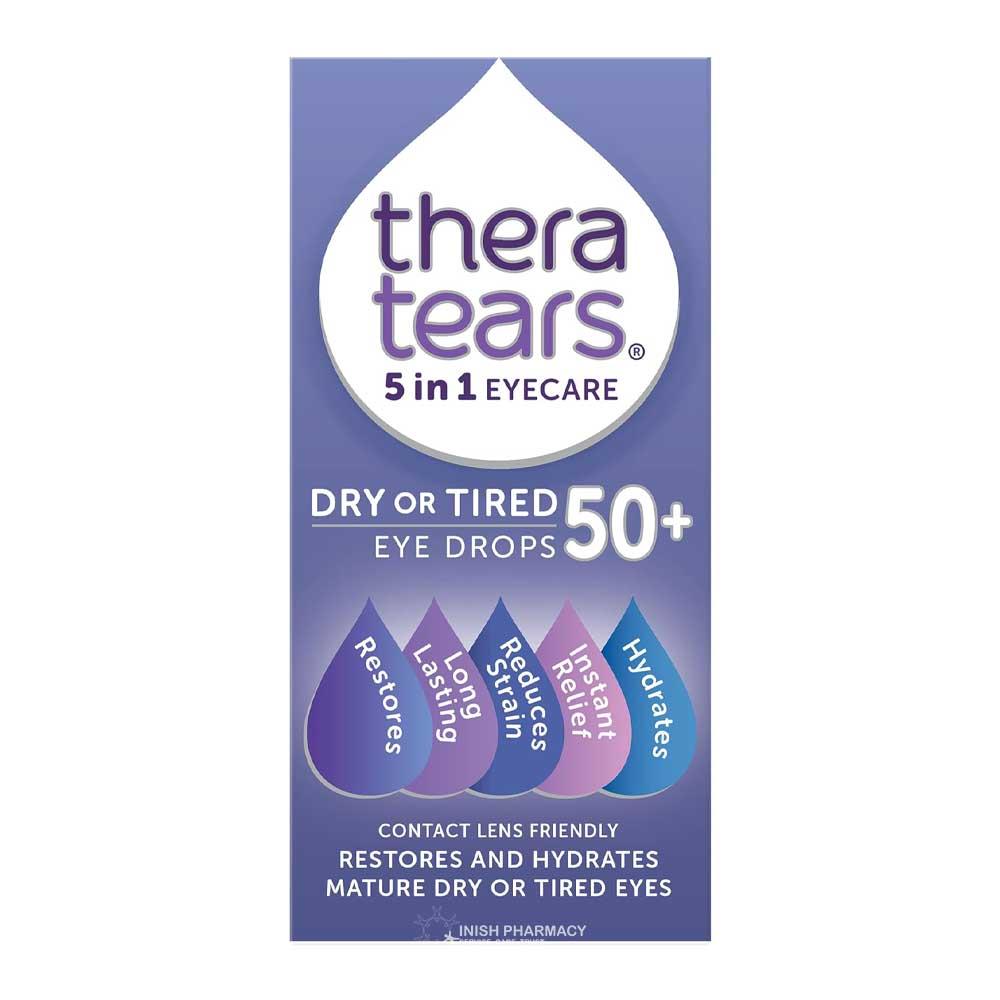 Thera Tears Dry or Tired Eye Drops 50+ 10ml | Inish Pharmacy | Ireland