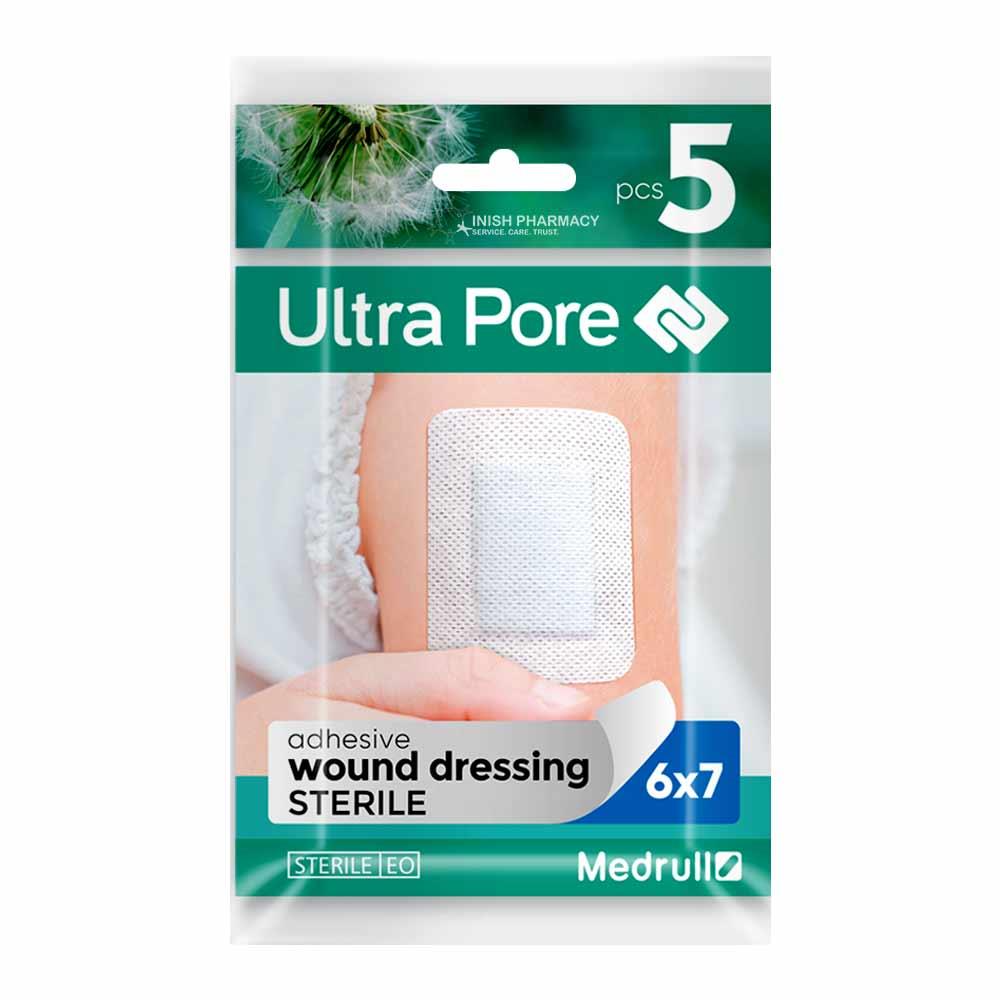 Medrull Ultra Pore Adhesive Wound Dressing 6x7 cm 5 pack | Inish ...