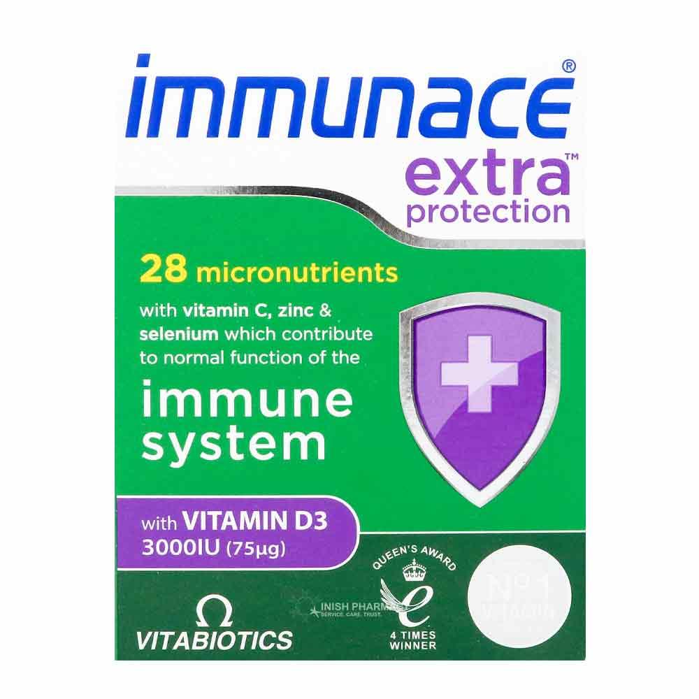 Vitabiotics Immunace Extra Protection 3000iu 30 Tablets | Inish ...