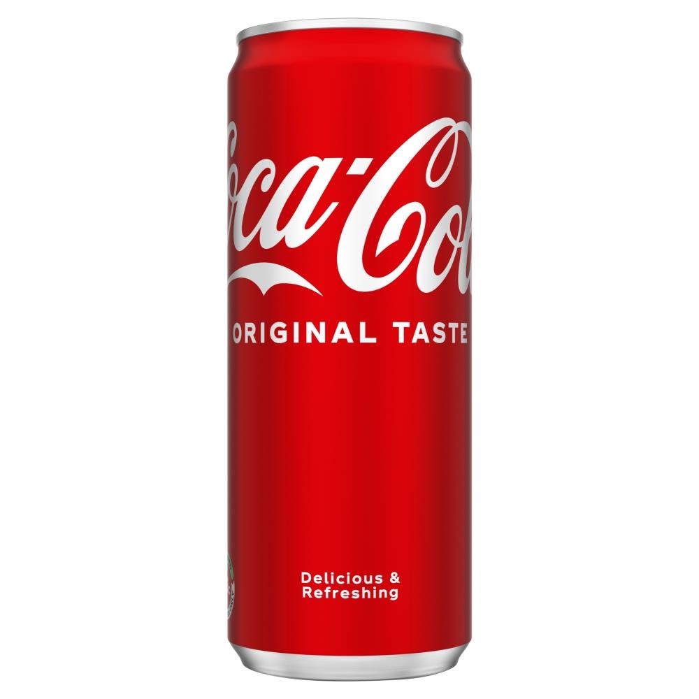 Coca-Cola Original Taste 330ml Can | Buy now at Carry Out Off Licence