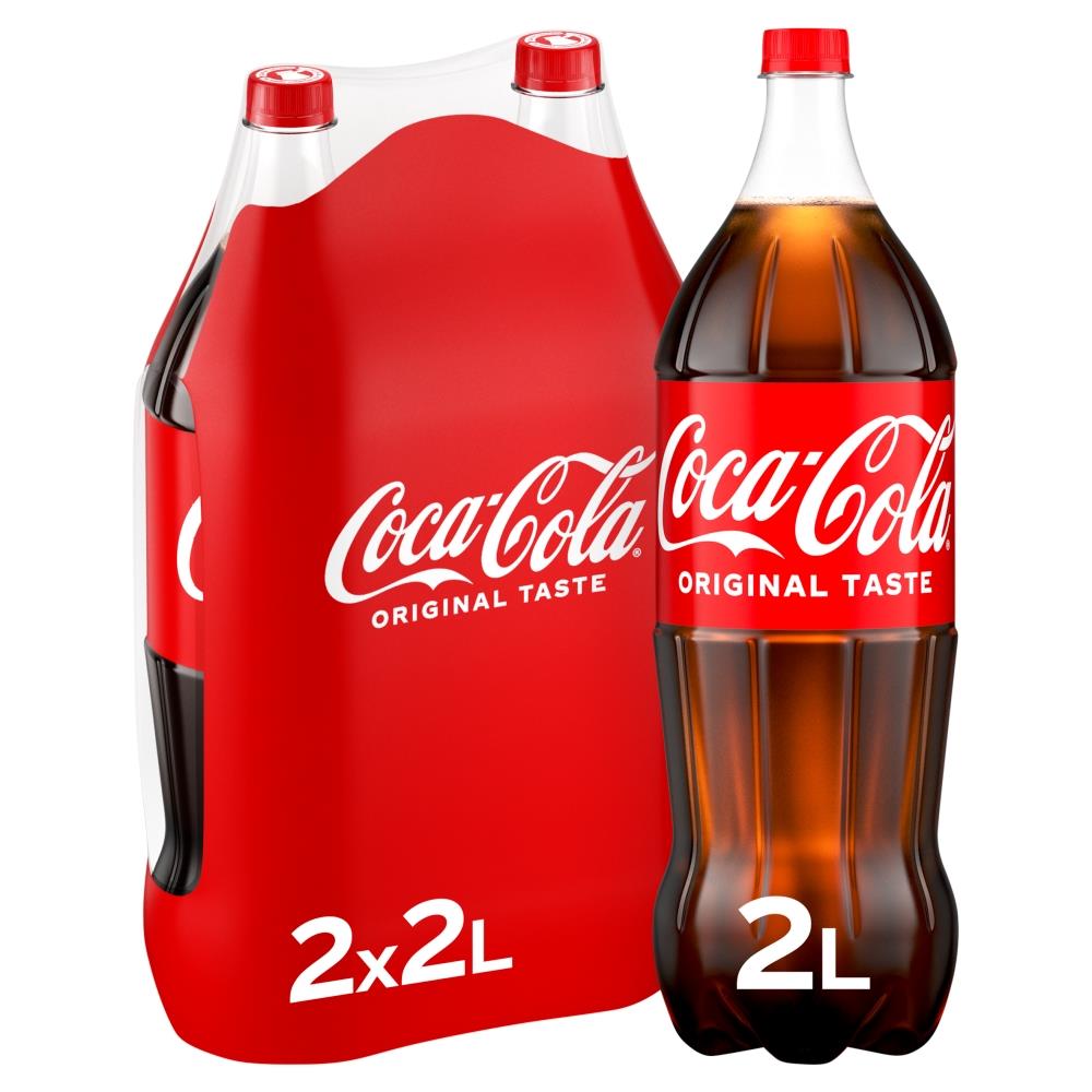 Coca-Cola Original Taste 2 x 2 Litre Bottles | Buy now at Carry Out Off ...