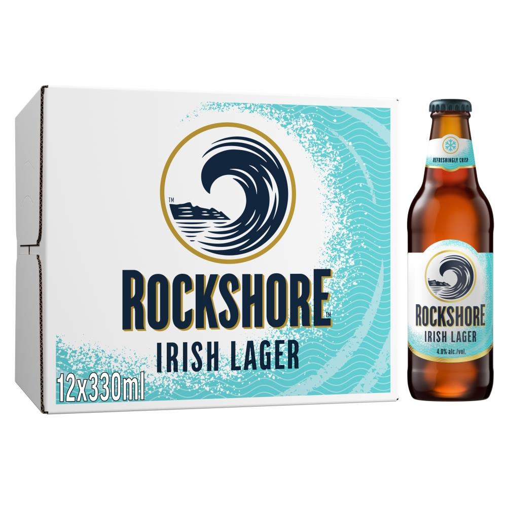 Rockshore Irish Lager 12 x 300ml Bottle | 4% vol | Buy now at Carry Out ...