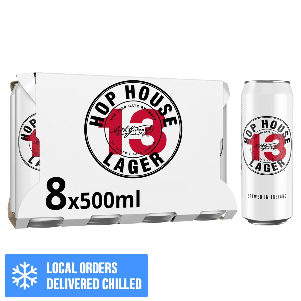 Hop House 13 Lager 8 x 500ml Cans | Buy now at Carry Out Off Licence
