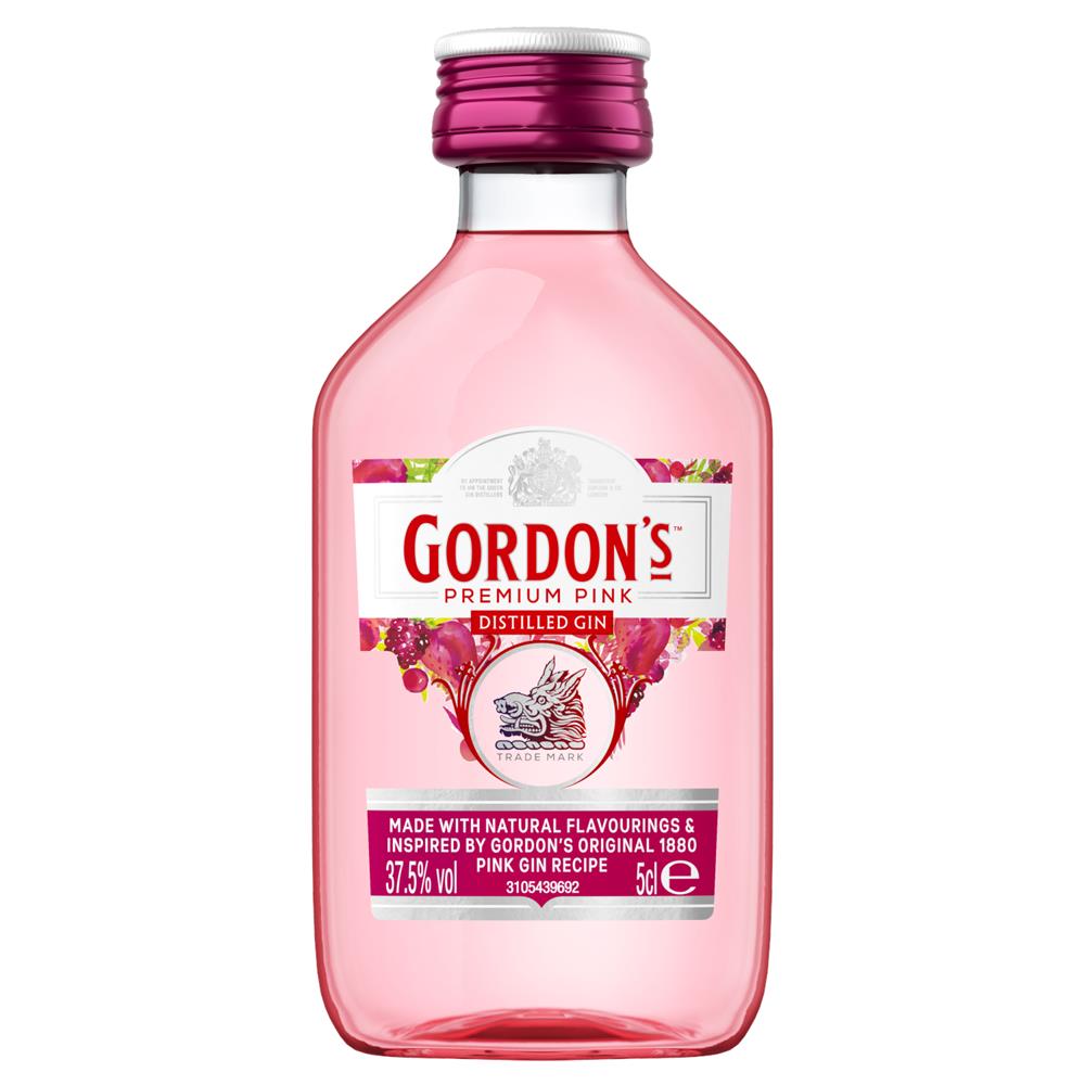 Gordon's Premium Pink Distilled Gin 50ml (37.5%) – Perfect Miniature ...