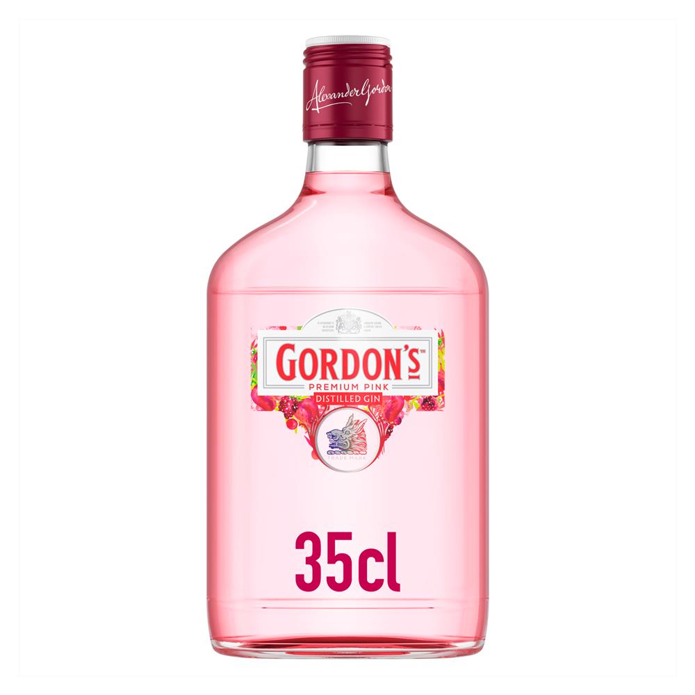 Gordon's Premium Pink Distilled Gin 350ml (37.5%) – Fruity and ...