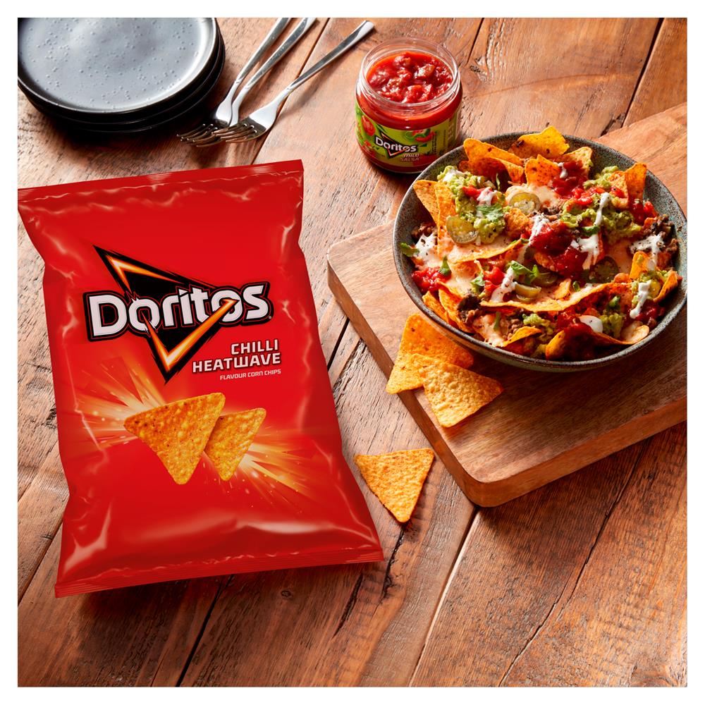 Doritos Chilli Heatwave Sharing Tortilla Chips | 150g | Buy now at Carry Out Off Licence
