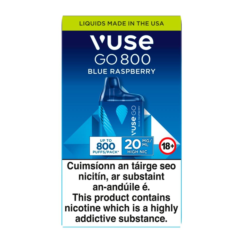 Vuse GO 800 Blue Raspberry 20mg | Buy now at Carry Out Off Licence