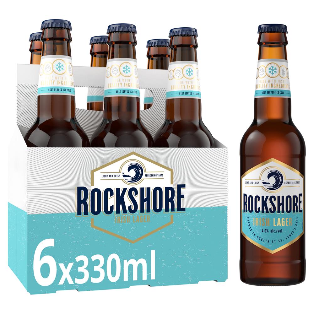 Rockshore Irish Lager 6 x 330ml Bottle | Buy now at Carry Out Off Licence