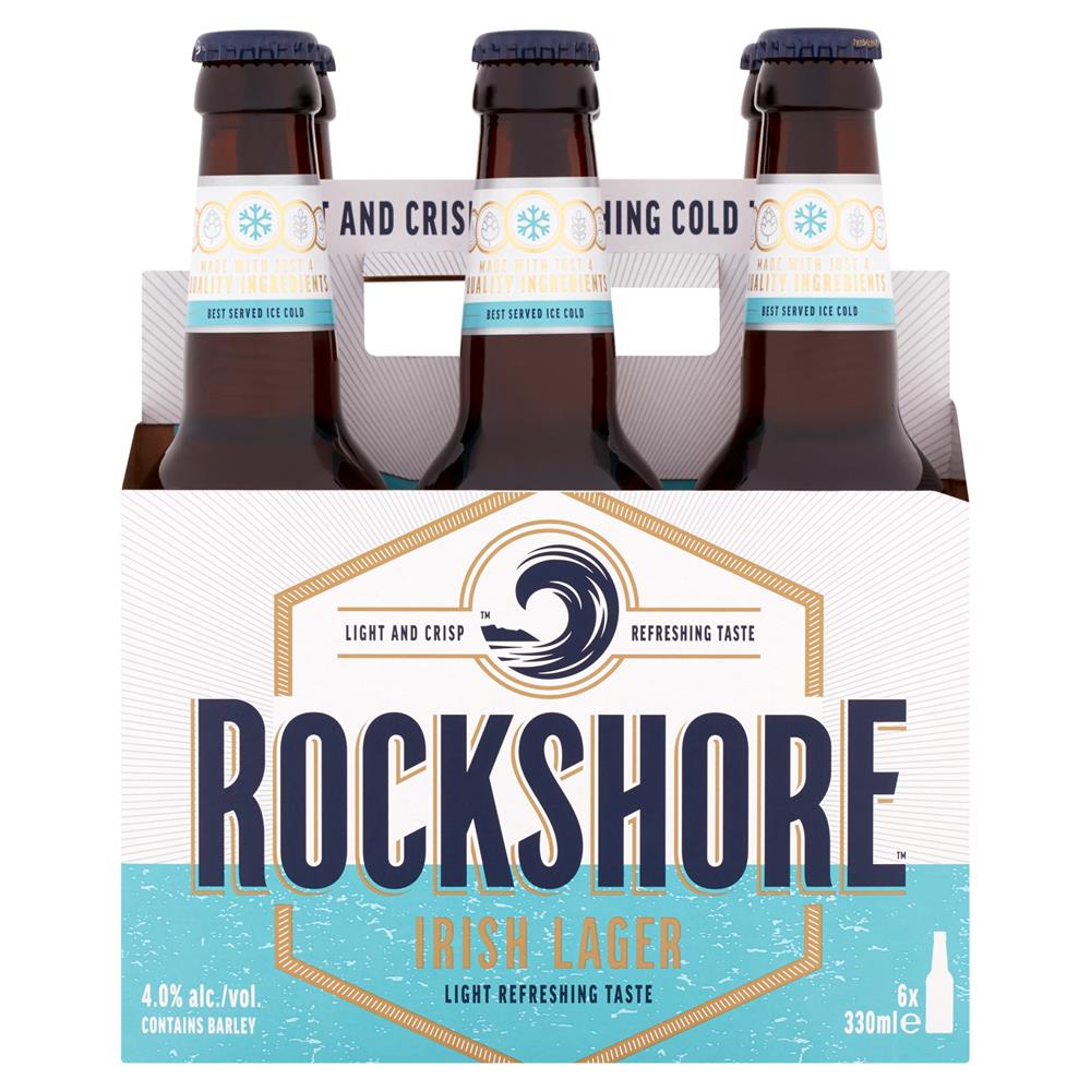Rockshore Irish Lager 6 x 330ml Bottle | Buy now at Carry Out Off Licence