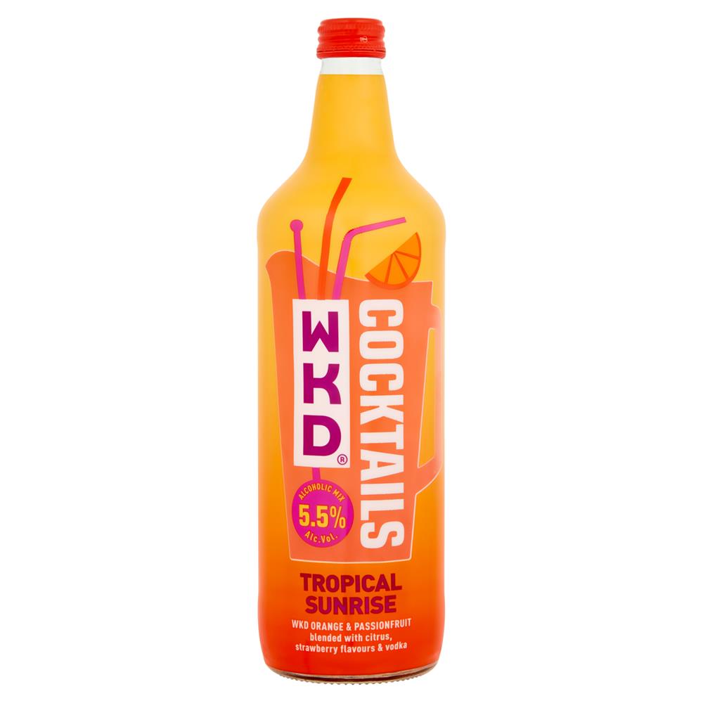 WKD Cocktails Tropical Sunrise Alcoholic Mix 700ml | Buy now at Carry ...
