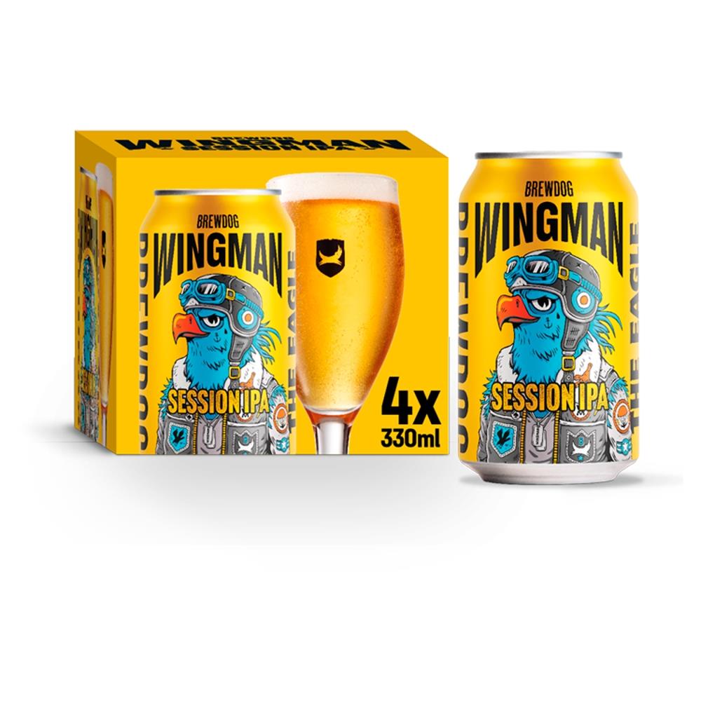 BrewDog Wingman Lager 4 x 330ml Cans | Buy now at Carry Out Off Licence