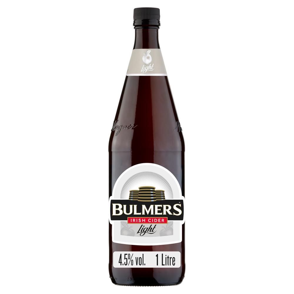 Bulmers Irish Cider Light | 1 Litre | 4.5% vol | Buy now at Carry Out ...
