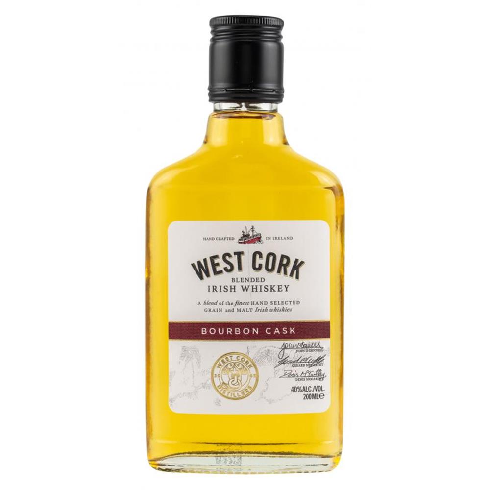 West Cork Bourbon Cask Blended Irish Whiskey 200ml Bottle | Buy now at ...