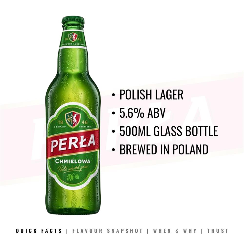 Perla Chmielowa Lager 500ml Bottle | Buy now at Carry Out Off Licence