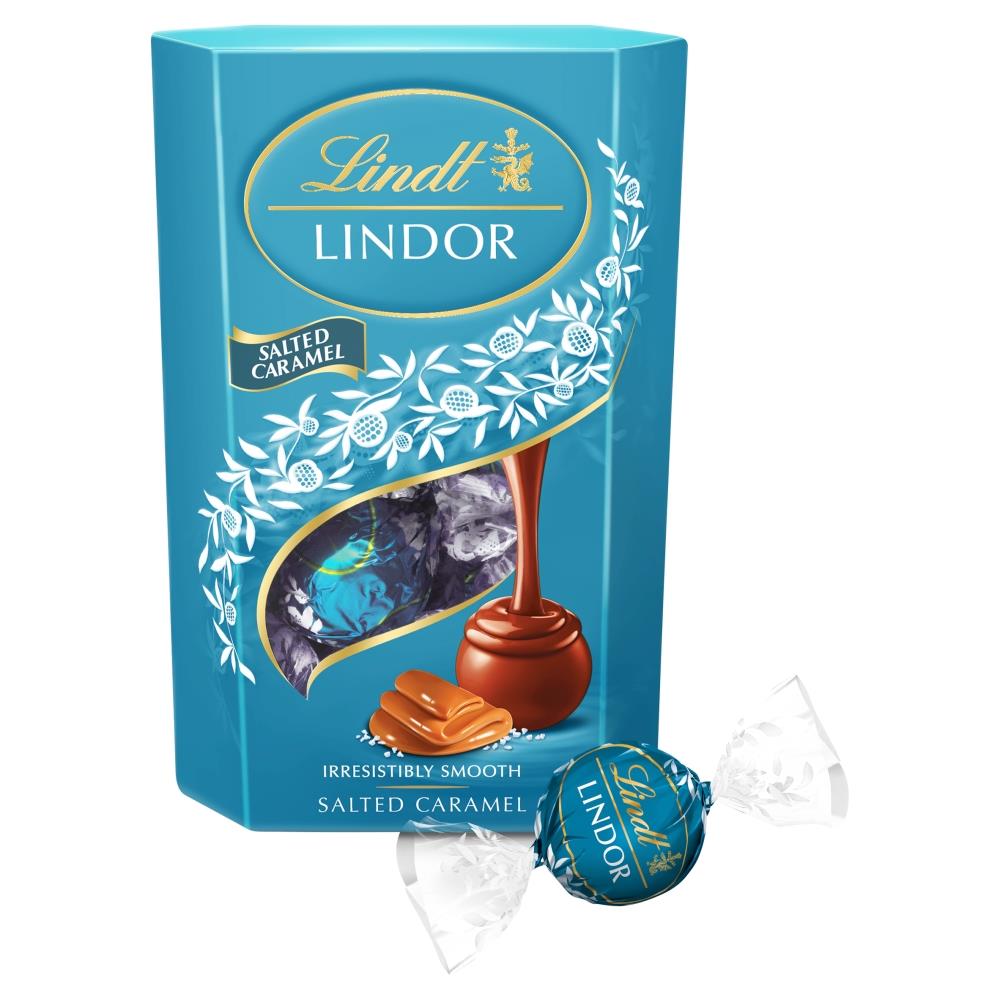 Lindt Lindor Salted Caramel Chocolate Truffles Box 200g Buy Now At