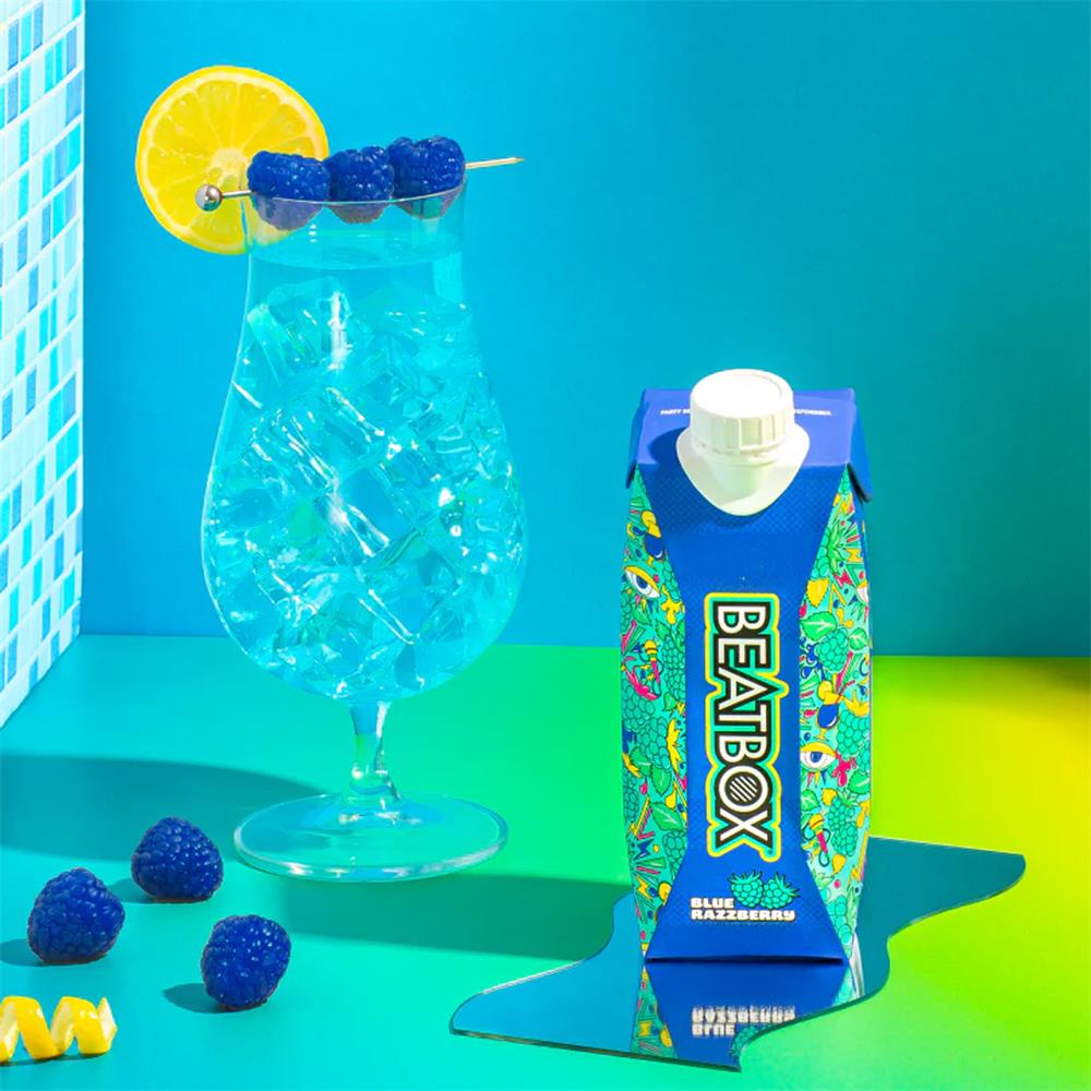 Beatbox Blue Razzberry 330ml Pouch | Buy now at Carry Out Off Licence