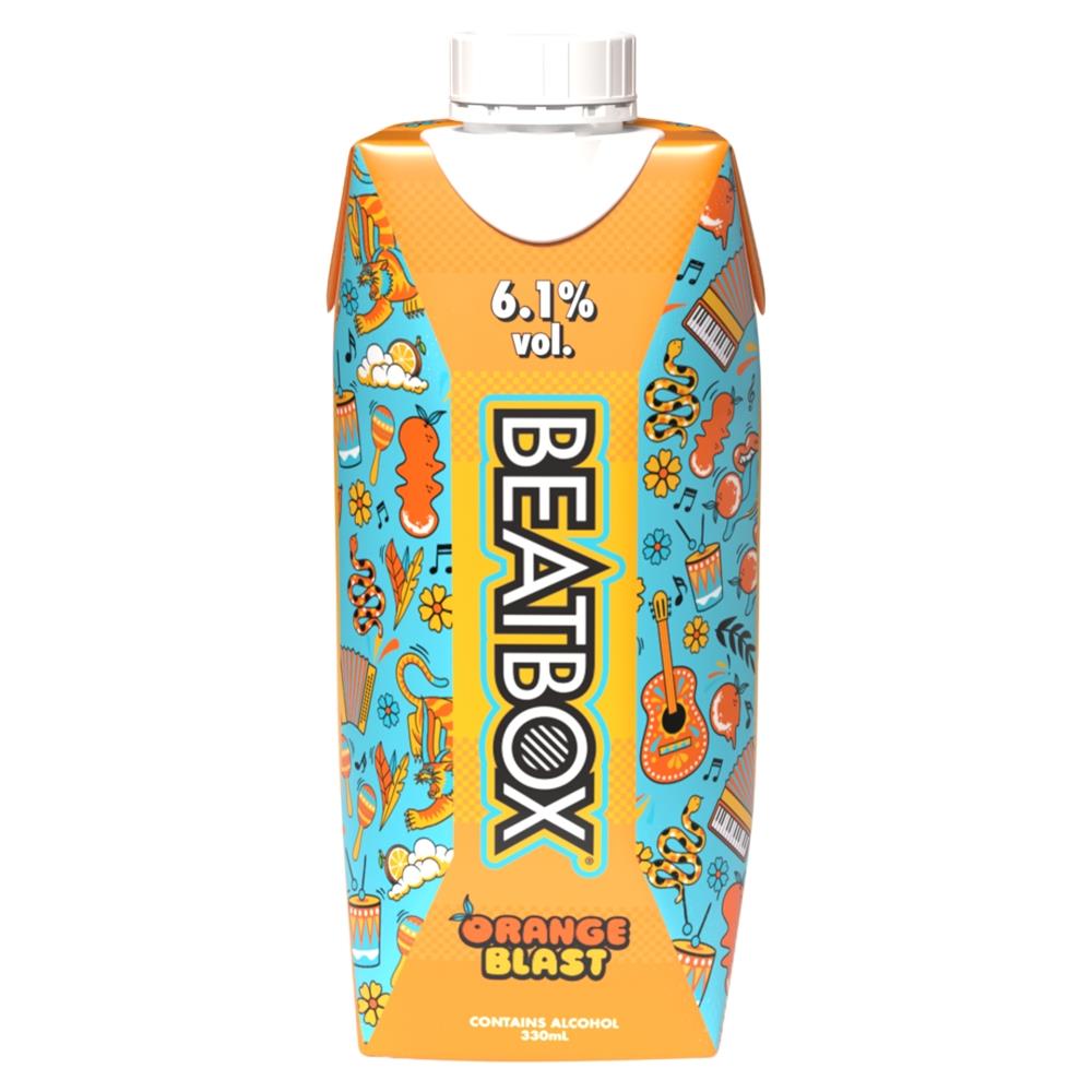 Beatbox Orange Blast 330ml Pouch | Buy now at Carry Out Off Licence