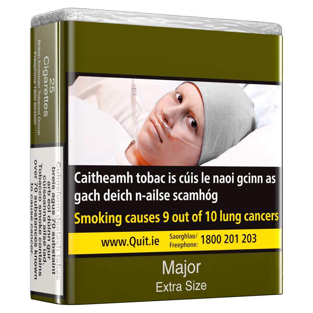 Major Extra Size 25 Cigarettes | Buy now at Carry Out Off Licence