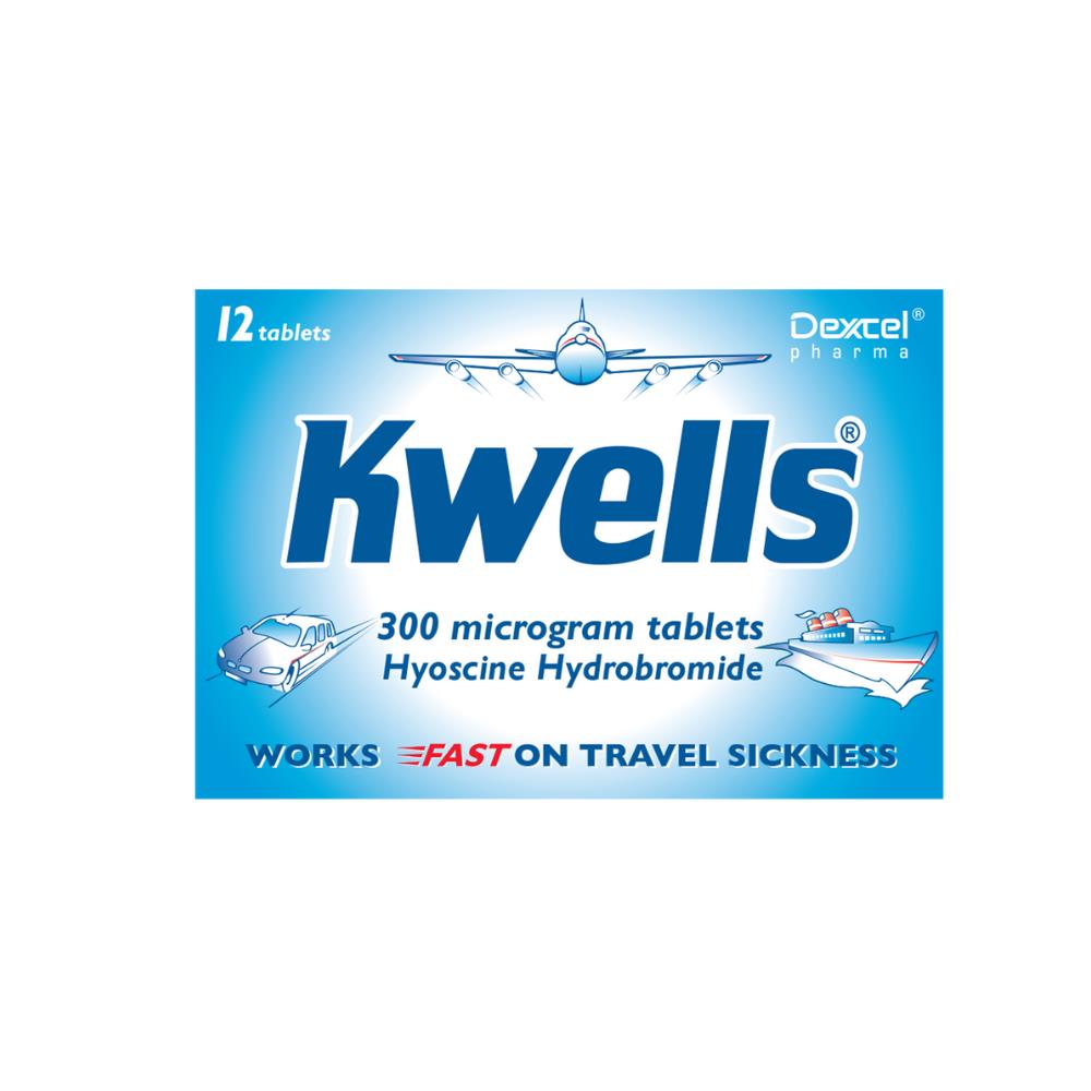 Kwells 300mcg Travel Sickness Tablets 12 Tablets | Always There ...