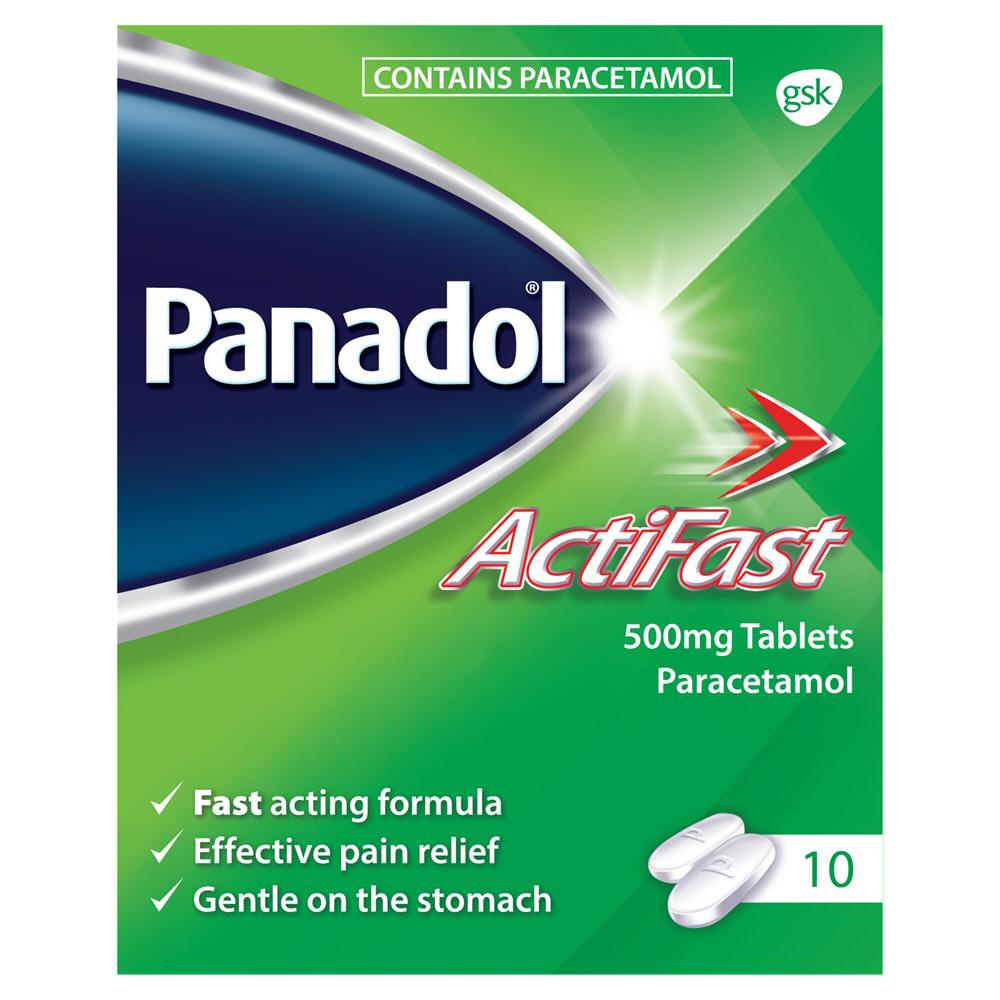 Panadol Actifast 500Mg Tablets 10S | Always There Pharmacy | Carlow ...
